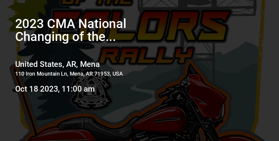 2023 CMA National Changing of the Colors Rally