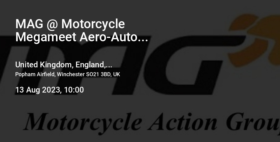 MAG @ Motorcycle Megameet Aero-Auto Jumble & Fly-in.