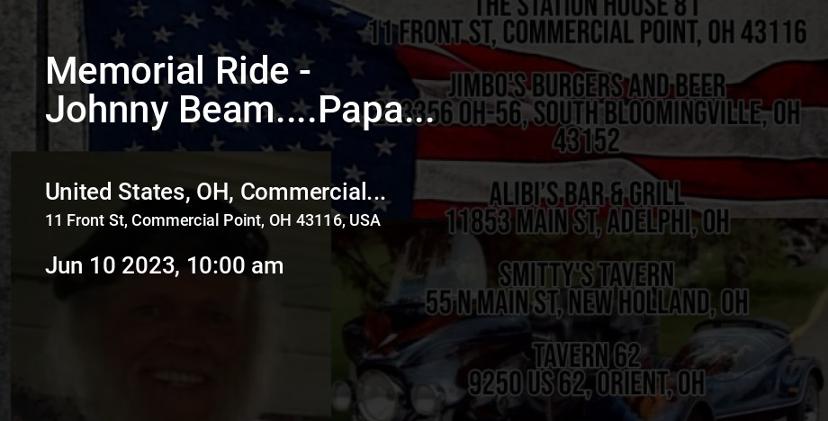 Memorial Ride - Johnny Beam....Papa Smurf