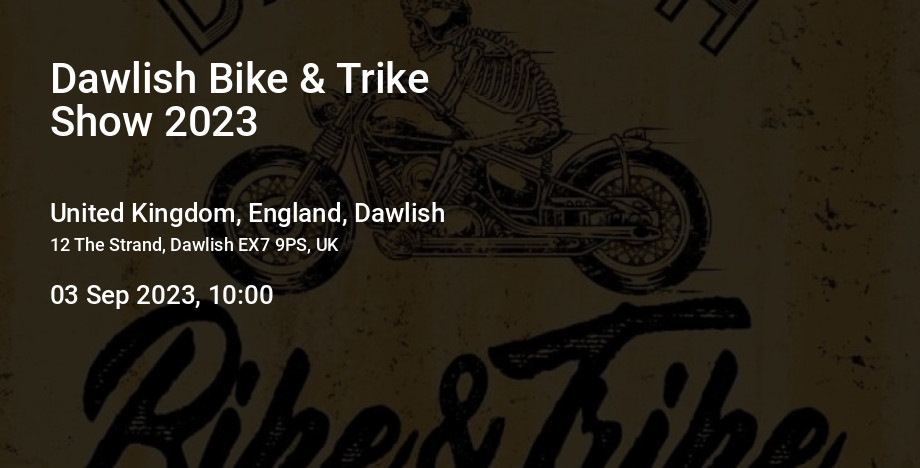 Dawlish Bike & Trike Show 2023