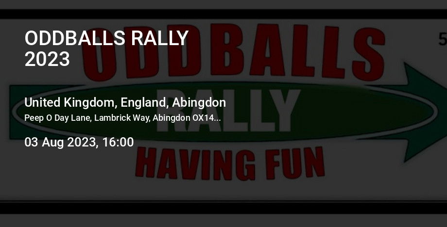 ODDBALLS RALLY 2023