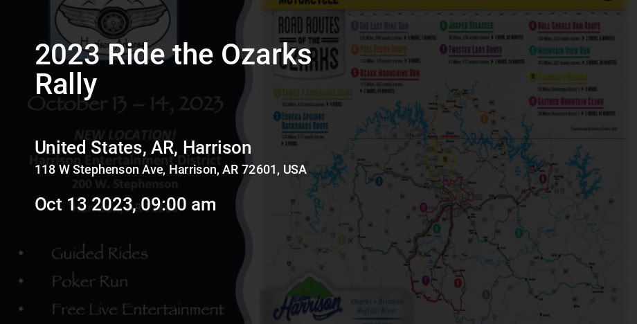 2023 Ride the Ozarks Rally