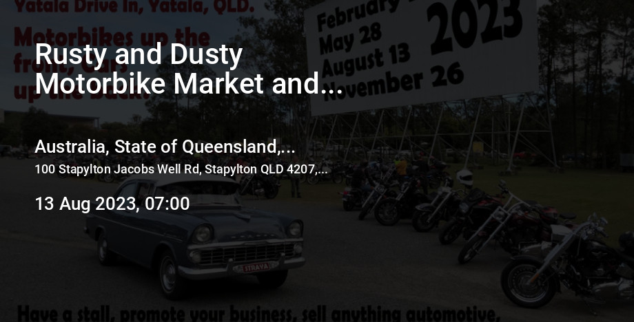 Rusty and Dusty Motorbike Market and Rusty and Dusty Cars