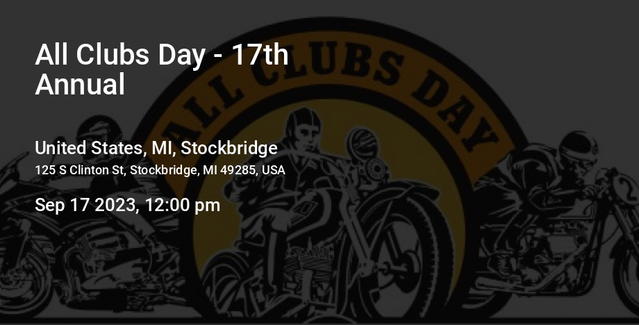 All Clubs Day - 17th Annual