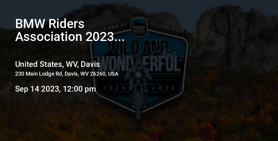BMW Riders Association 2023 National Rally