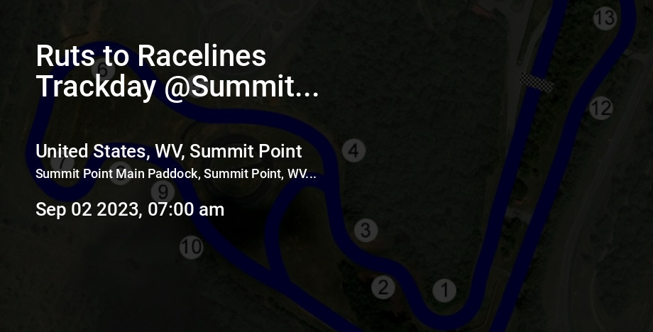 Ruts to Racelines Trackday @Summit Point-JC