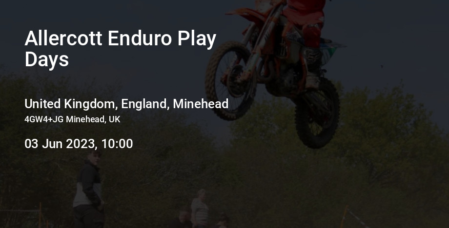 Allercott Enduro Play Days