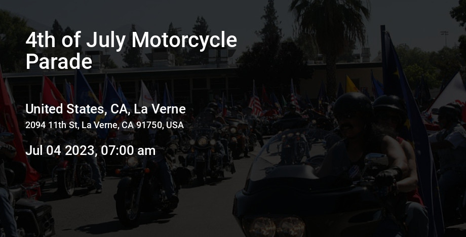 4th of July Motorcycle Parade
