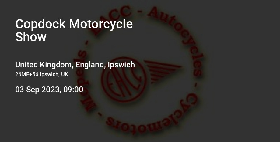 Copdock Motorcycle Show