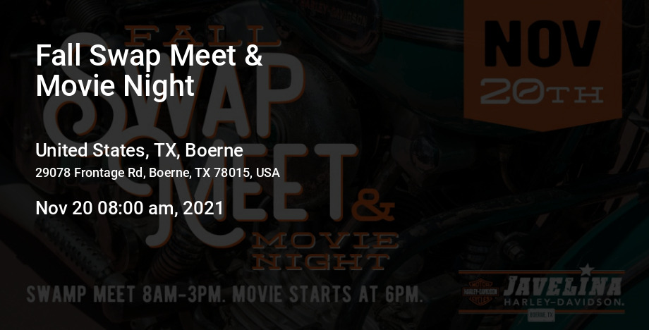 Fall Swap Meet & Movie Night