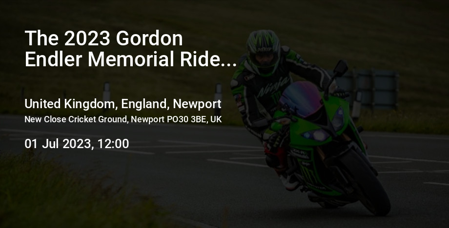 The 2023 Gordon Endler Memorial Ride (supporting The Air Ambulance)
