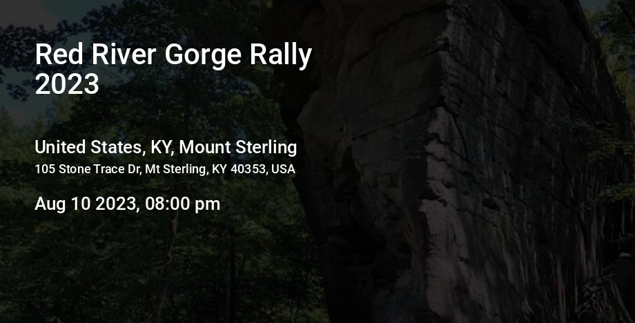 Red River Gorge Rally 2023
