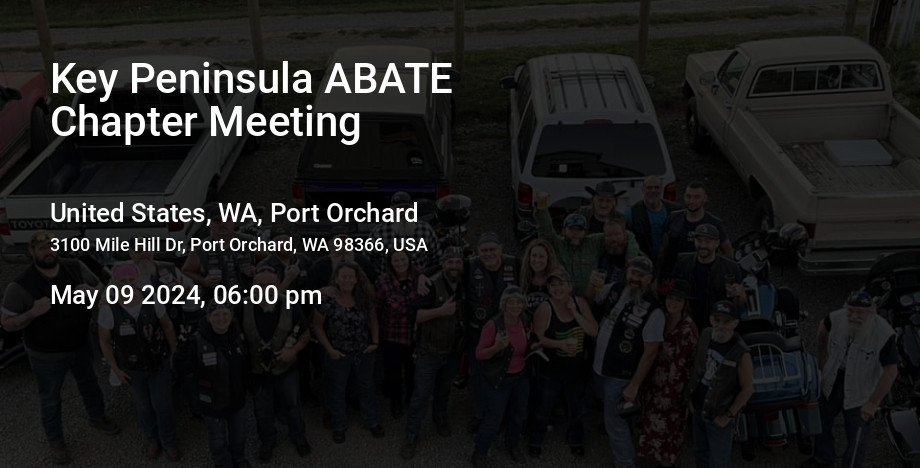 Key Peninsula ABATE Chapter Meeting