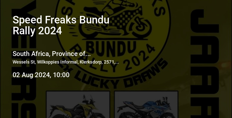 Speed Freaks Bundu Rally 2024