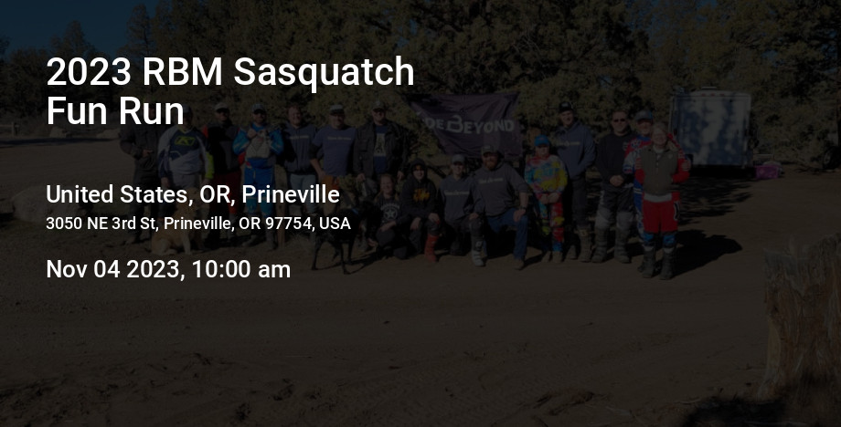 2023 RBM Sasquatch Fun Run